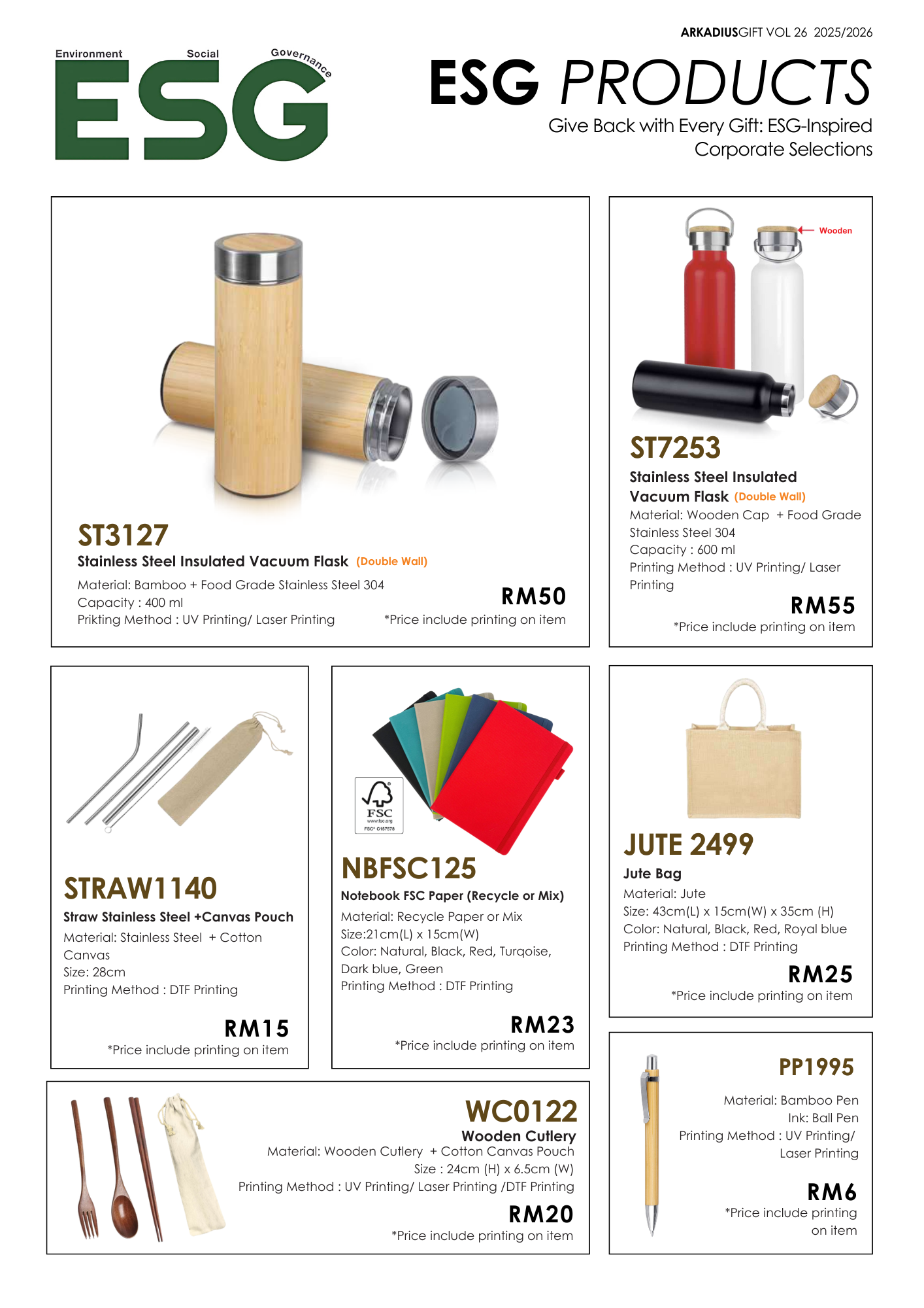 ESG Corporate Gift Malaysia: 20 Thoughtful & Sustainable Ideas for 2025 ...